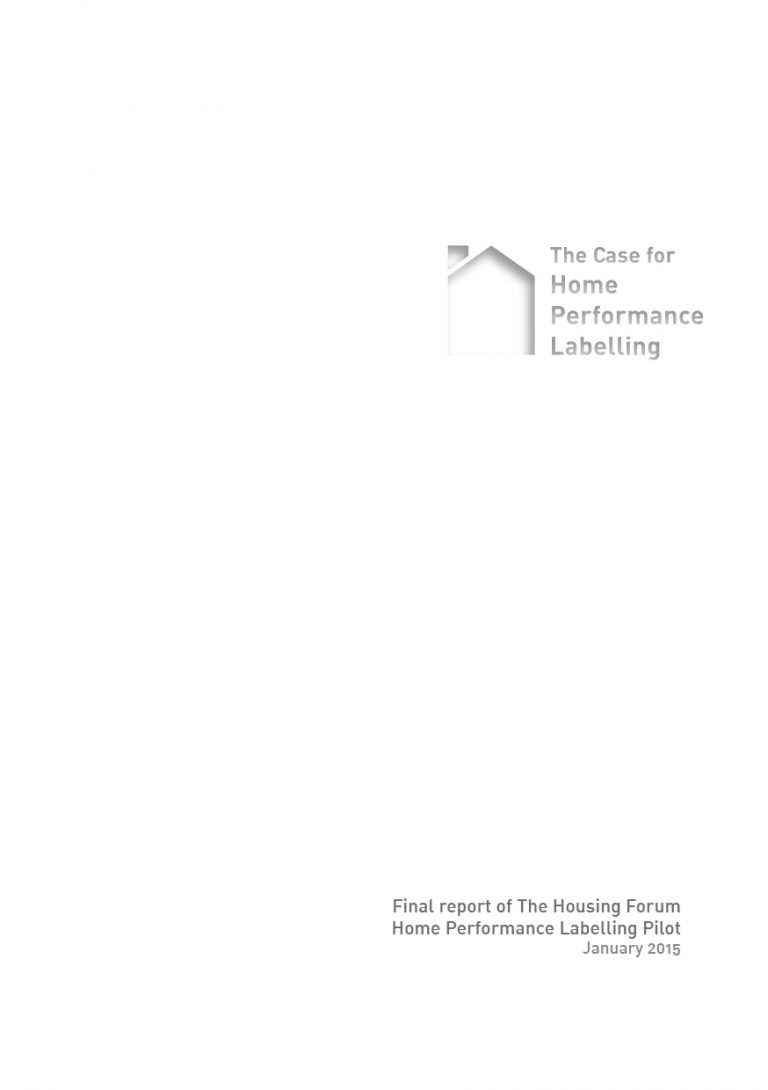 The Case for Home Performance Labelling – GHA Knowledge Base